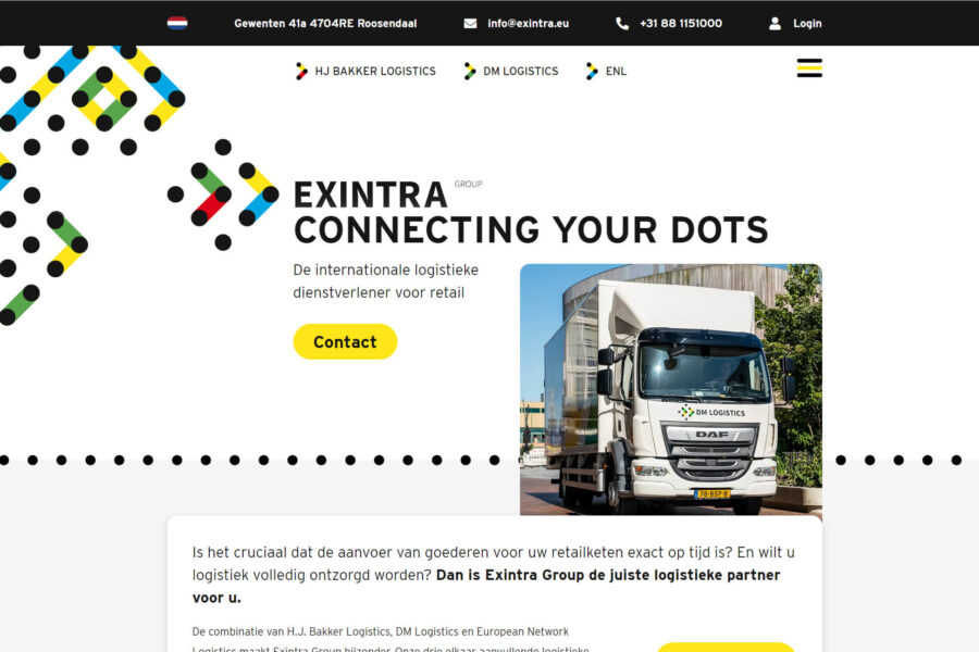 Project Websiteteksten & Bedrijfsfotografie voor Exintra Group - Conntext